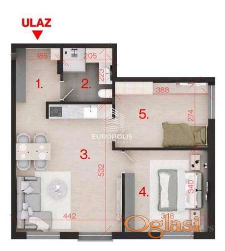 2.0 stan, kvalitetna novogradnja ID#9162