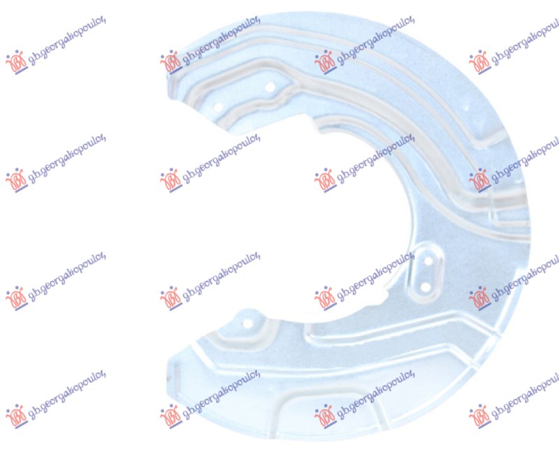 ZASTITA PREDNJEG KOCIONOG DISKA 4WD (PRECNIK DISKA 330mm) Leva str. BMW X1 2013-2015 (E84) (OEM: 34116766909)