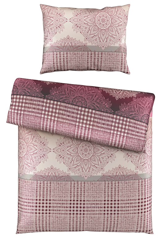 POSTELJINA PAOLA 140/200 cm saten bordo