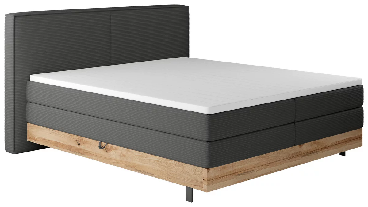 BOXSPRING KREVET 160/200 cm antracit