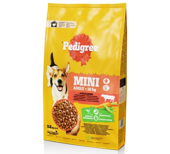 Pedigree Briketi Mini rase govedina i povrće 12 kg