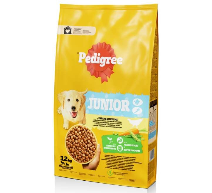 Pedigree Briketi za štence Junior živina i povrće 12 kg