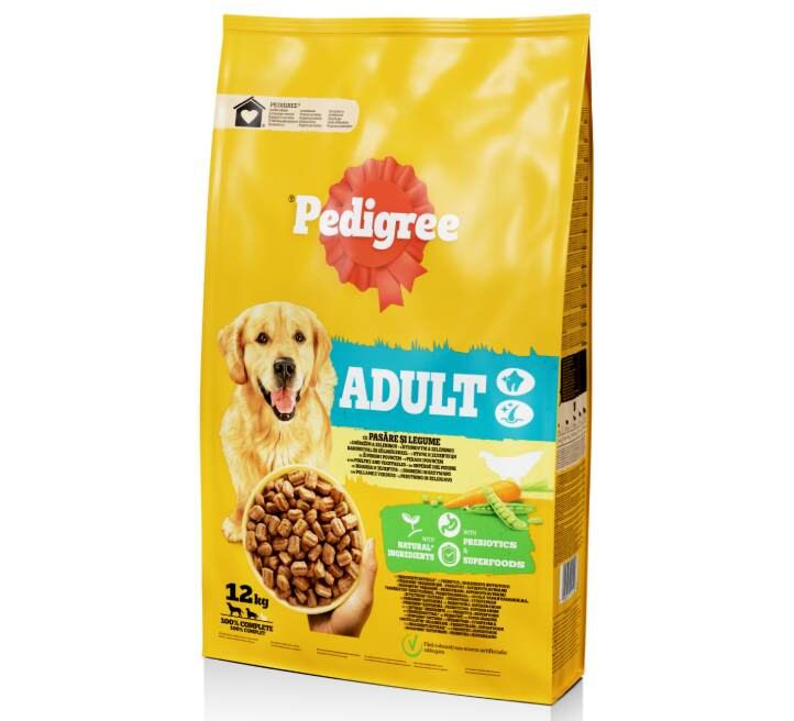 Pedigree Briketi za pse živina i povrće 12 kg
