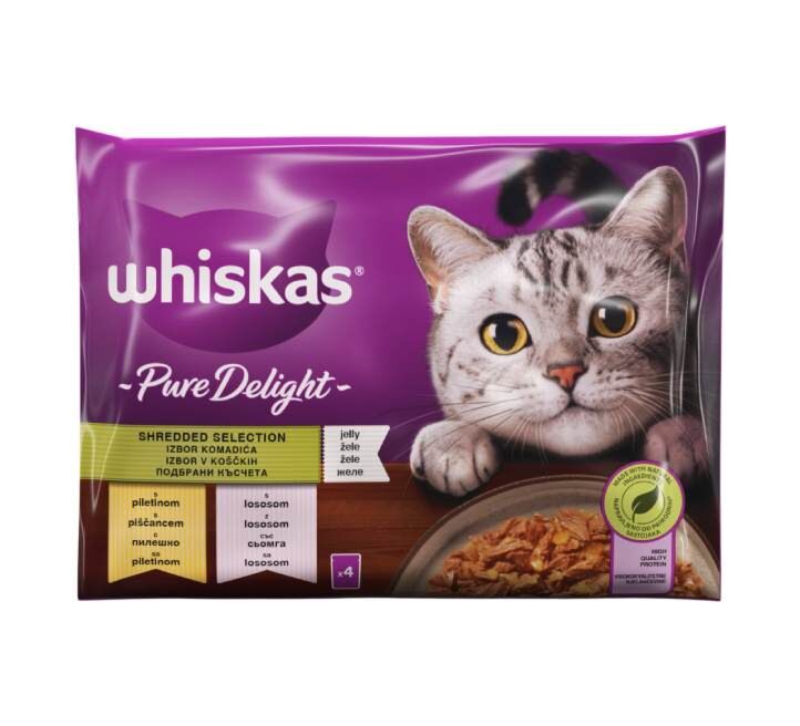 Whiskas Pure Delight izbor mesa 4 x 85g