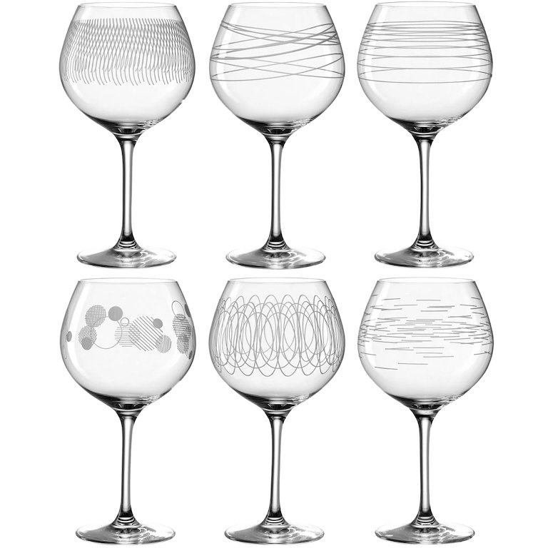 ČAŠE ZA BURGUNDY VINO – Burgundy glass CASELLA 630 ml set of 6