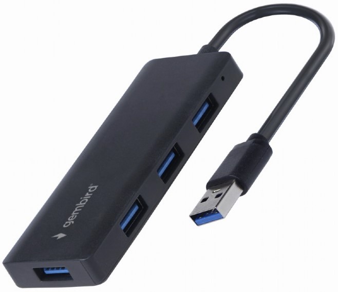GEMBIRD 4-port USB 3.1 (Gen.1) Hub, Black