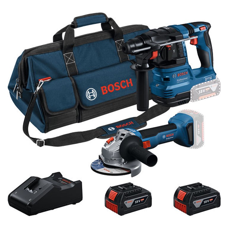 BOSCH Professional set 18V (2 alata) -GWS + GBH + 2x GBA 18V 4.0Ah + GAL + torbica 0615V0003CID: EK000835372