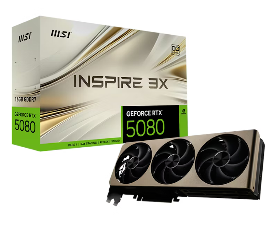 MSI GeForce RTX 5080 16G INSPIRE 3X OC grafička karta