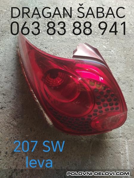 Peugeot 207 Stop Svetlo SW Svetla I Signalizacija
