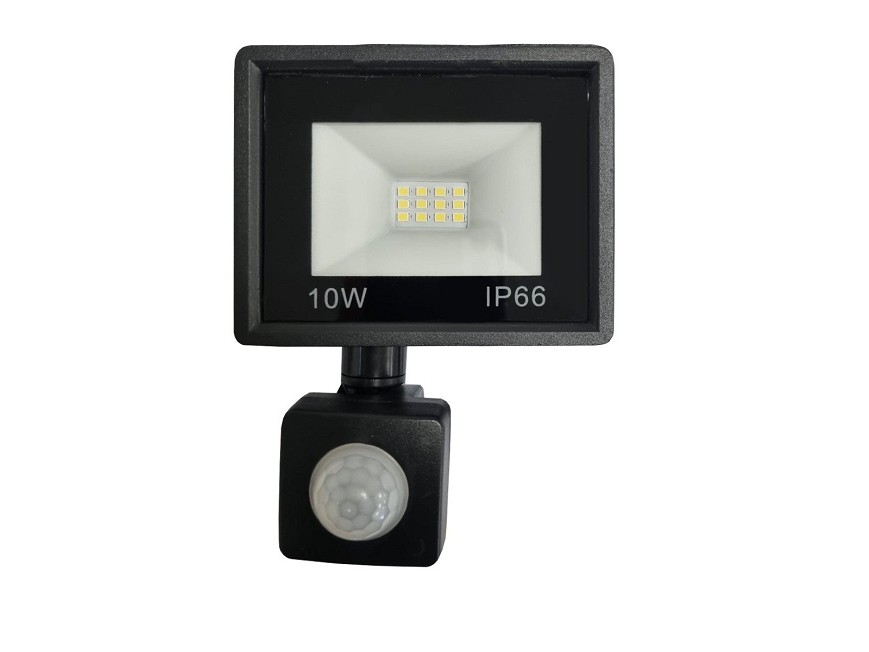 LED reflektor sa senzorom 10W 6500K crna Vista light