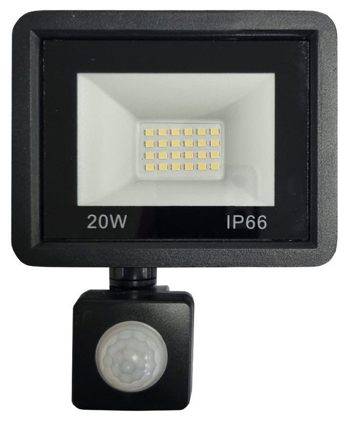 LED reflektor sa senzorom 20W 6500K crna Vista light