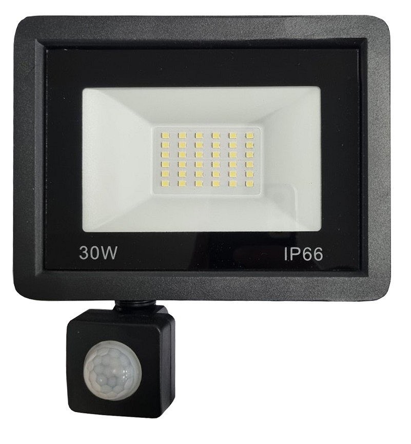 LED reflektor sa senzorom 30W 6500K crna Vista light