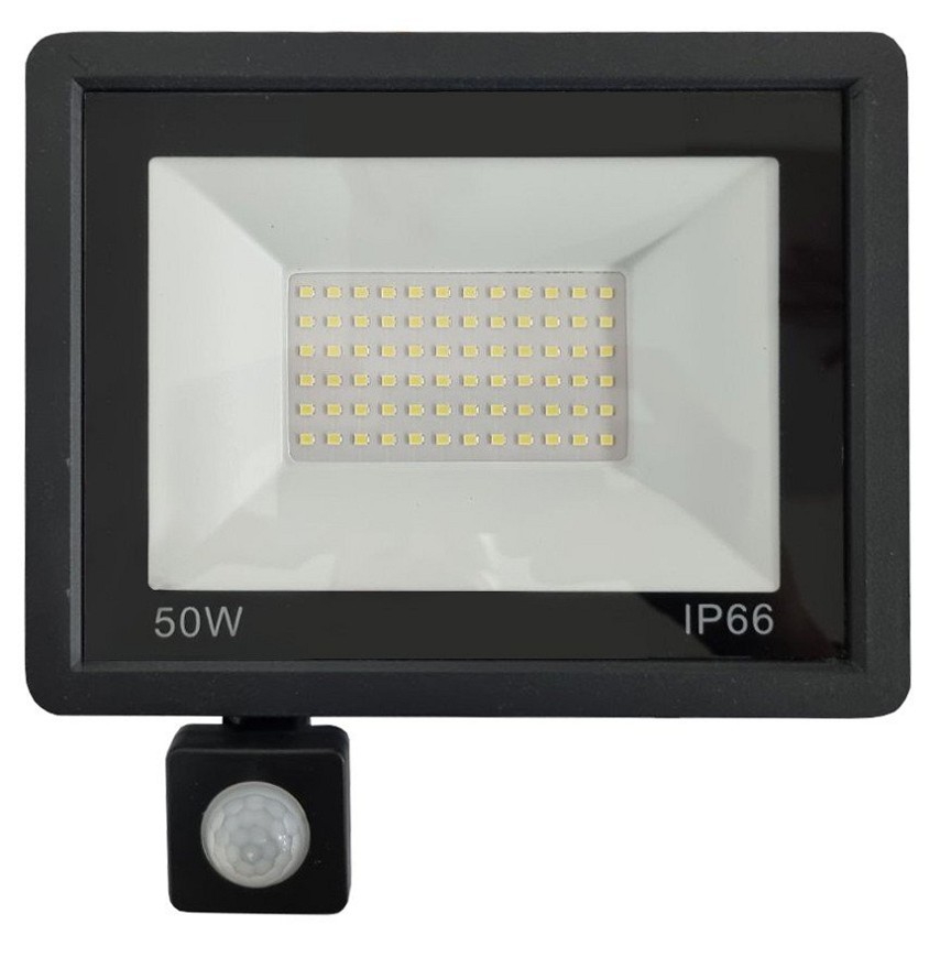 LED reflektor sa senzorom 50W 6500K crna Vista light