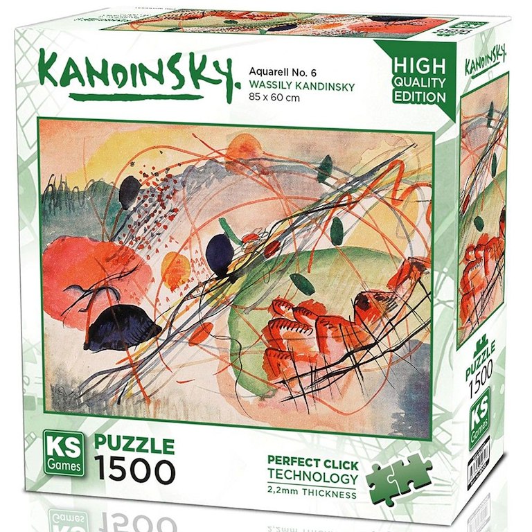 KS Puzzle 1500 pcs Museum Wassily Kandinsky Aquarell no 6 22031