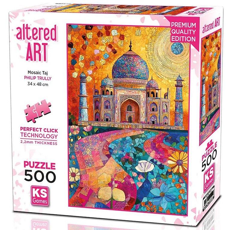 KS Puzzle 500 pcs Altered Art Mosaic Taj 20092
