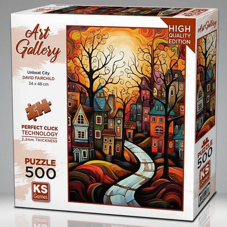 KS Puzzle 500 pcs Art Gallery Houses 20076