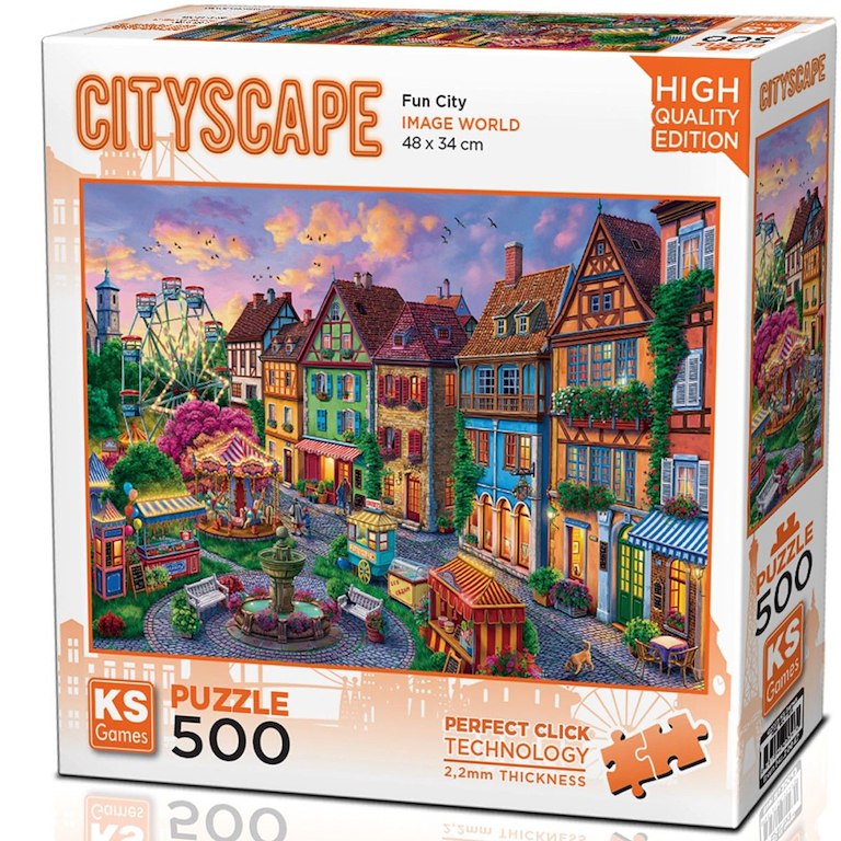 KS Puzzle 500 pcs Cityscape Fun City 20047