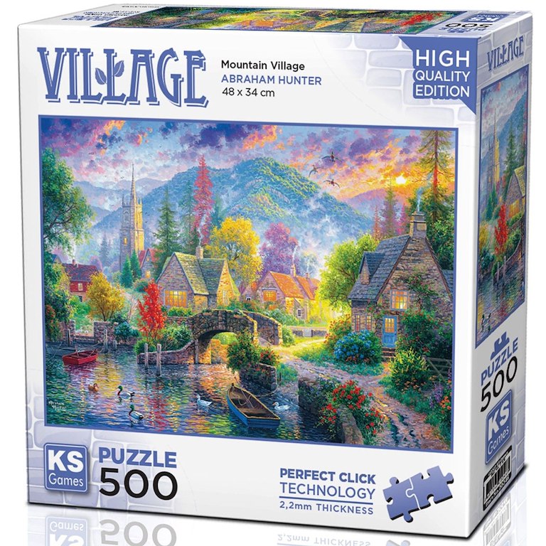 KS Puzzle 500 pcs Village Mountain Village 20046