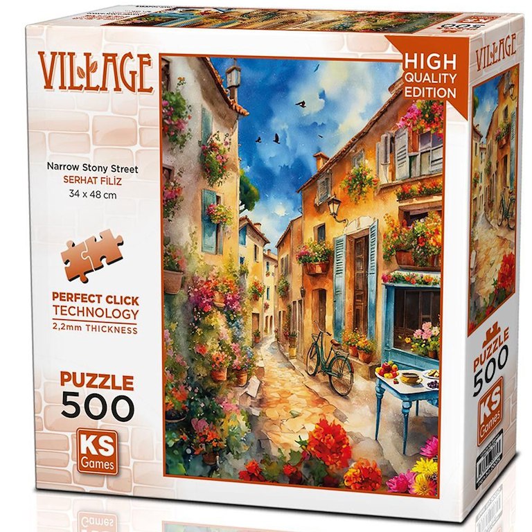 KS Puzzle 500 pcs Village Narrow Stony Street 20075