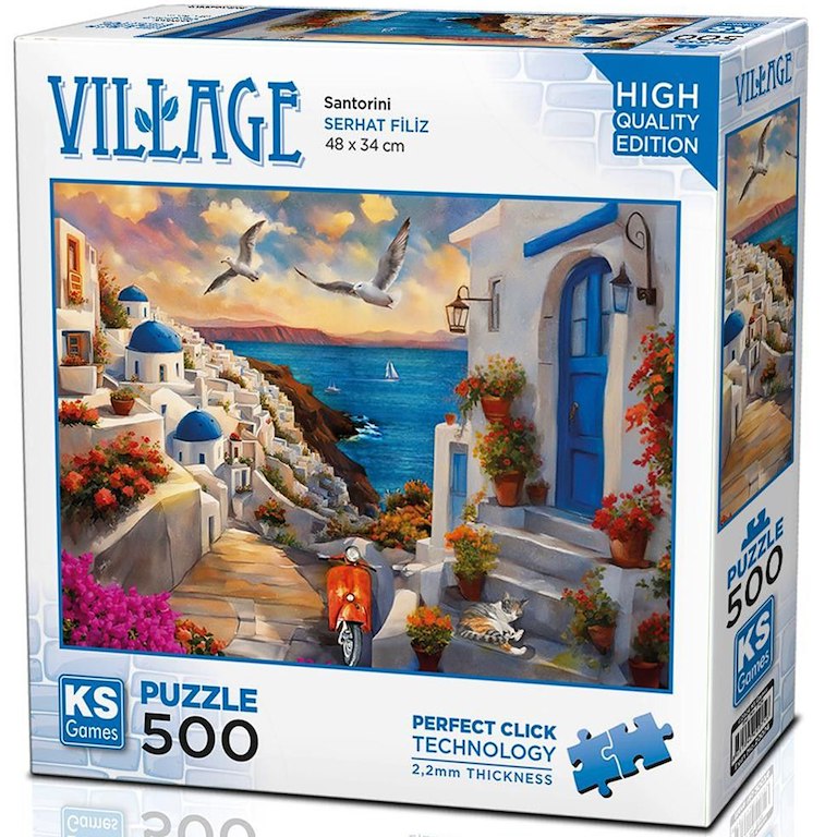 KS Puzzle 500 pcs Village Santorini 20074