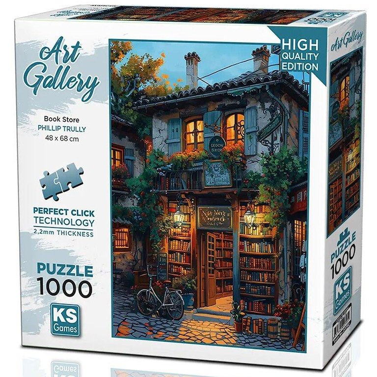 KS Puzzle 1000 pcs Art Gallery Phillip Trully Book Store 20790