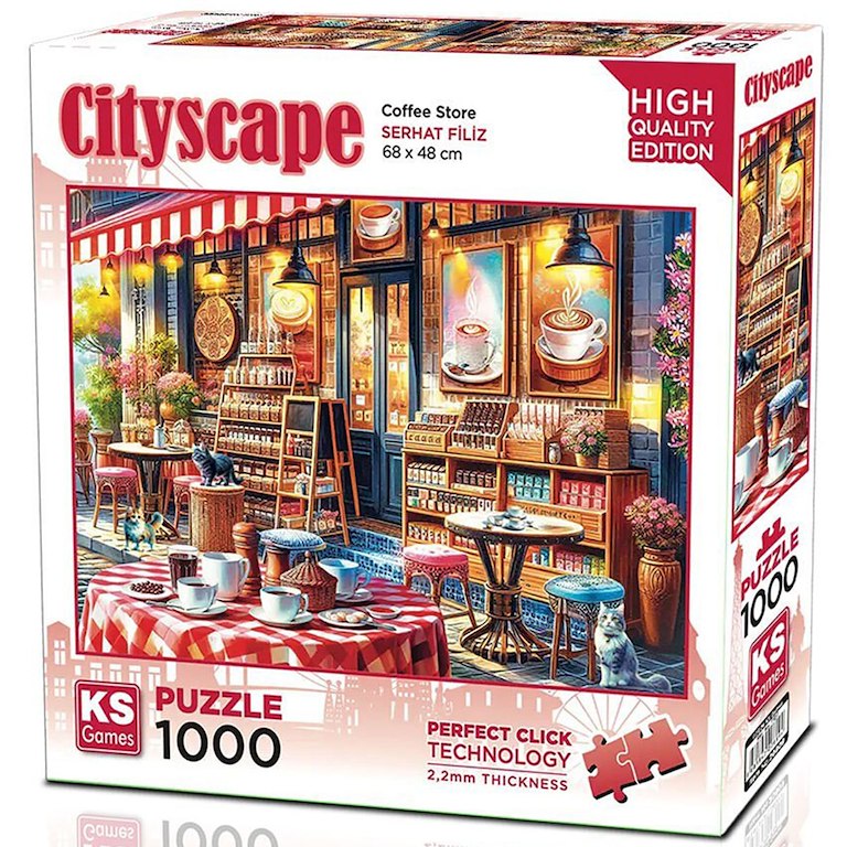 KS Puzzle 1000 pcs Cityscape Coffe Store 20809