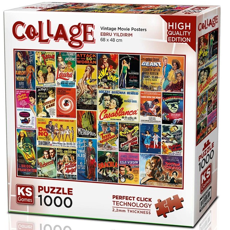 KS Puzzle 1000 pcs Collage Vintage Movie posters 20759