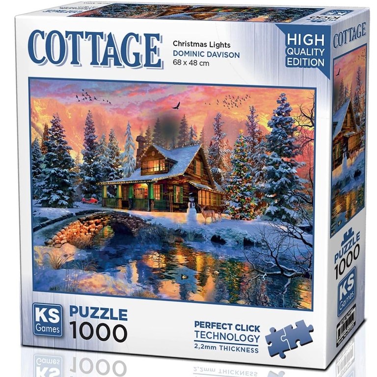 KS Puzzle 1000 pcs Cottage Christmas Lights 20720