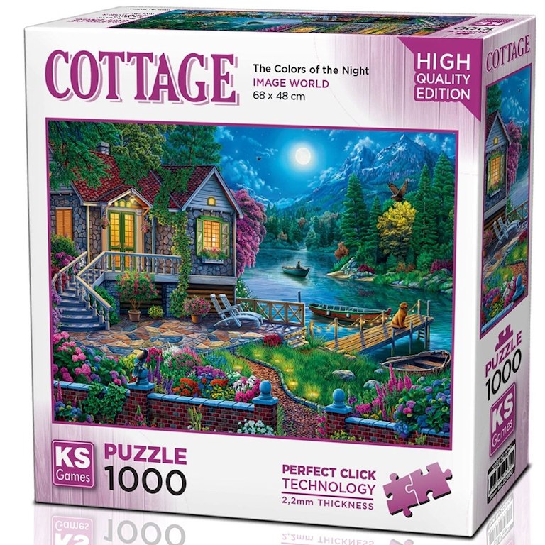 KS Puzzle 1000 pcs Cottage The Colors of the Night 20680