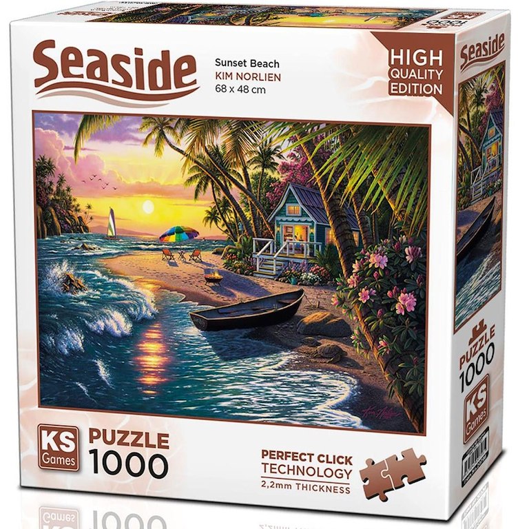 KS Puzzle 1000 pcs Seaside Sunset Beach 20798