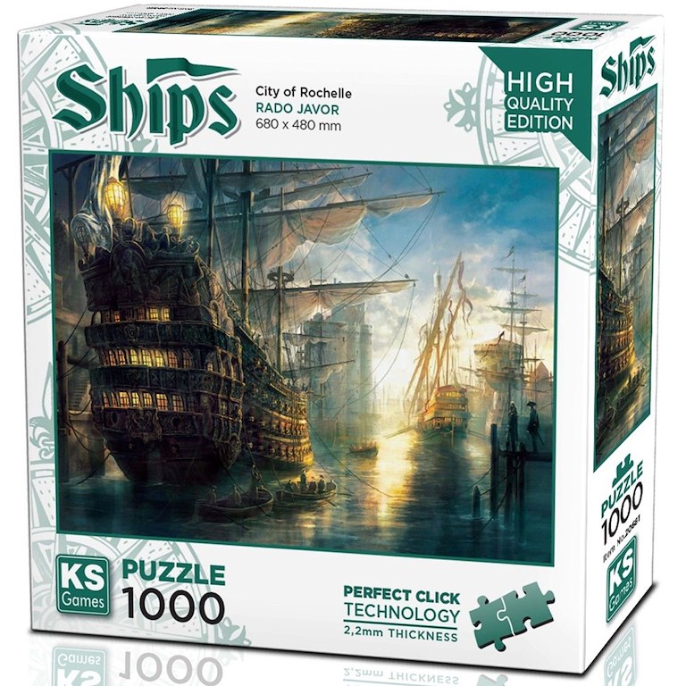 KS Puzzle 1000 pcs Ships City of Rochelle 20681