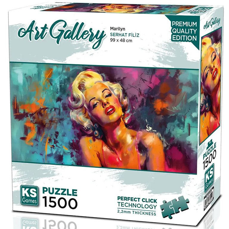 KS Puzzle 1500 pcs Art Gallery Panoramic puzzle Marilyn 17001