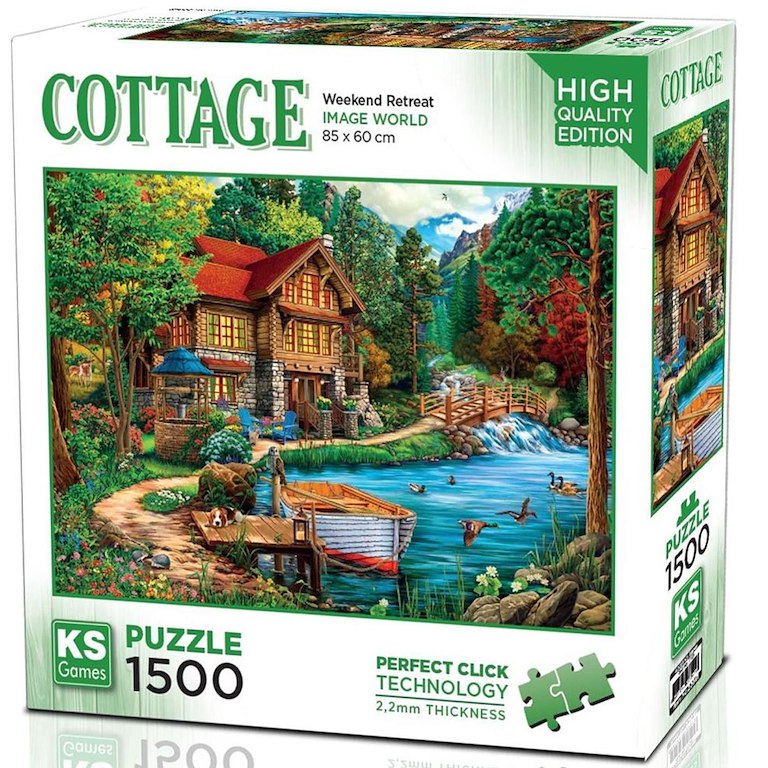 KS Puzzle 1500 pcs Cottage Weekend Retreat 22041