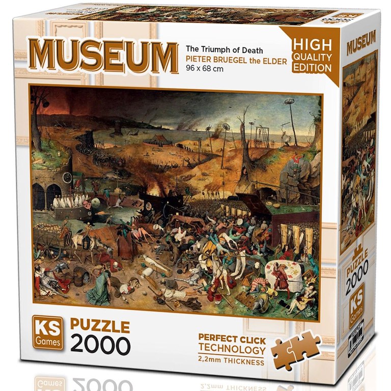 KS Puzzle 2000 pcs Museum Pieter Bruegel the Elder The Triumph of Death 22524
