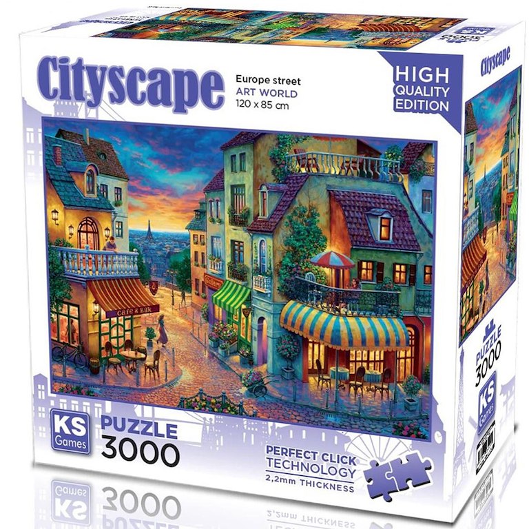 KS Puzzle 3000 pcs Cityscape Europe Street 23021