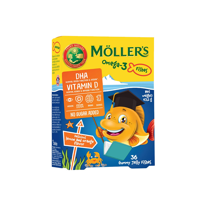 Möller’s Omega-3 gumene ribice (ukus narandže)