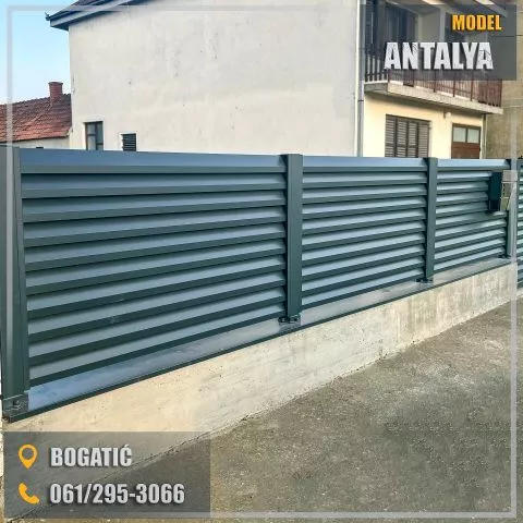 ALU ograda model ANTALYA - primer 2