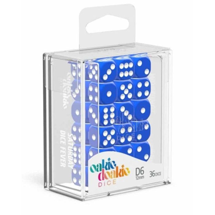 Kockice Oakie Doakie Dice D6 Dice 12 mm Solid - Blue (36)