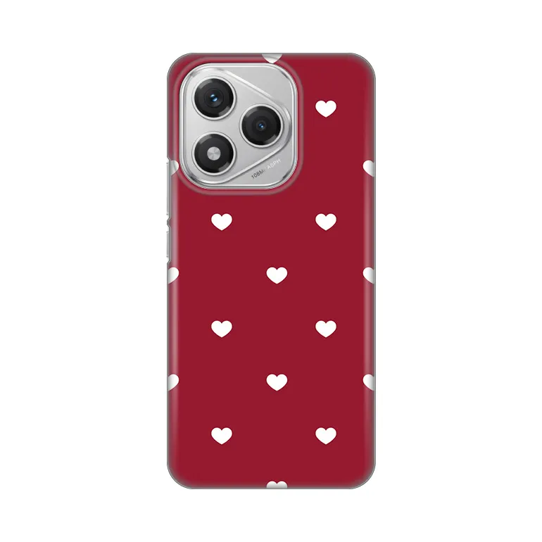 Maska Silikonska Print Skin za Honor 400 Lite Burgundy Hearts