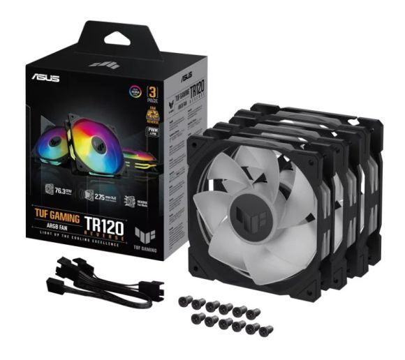 Asus - TUF GAMING TR120 ARGB REVERSE BLACK 3IN1 ventilator