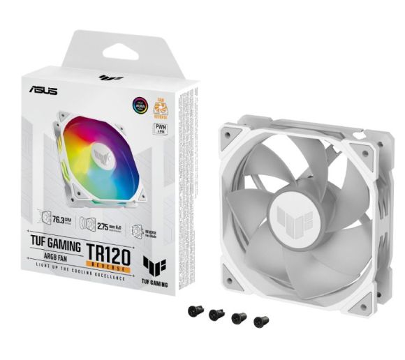 Asus - TUF GAMING TR120 ARGB REVERSE WHITE ventilator