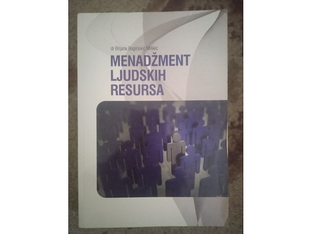 Dr Biljana Bogićević - Menadžment ljudskih resursa