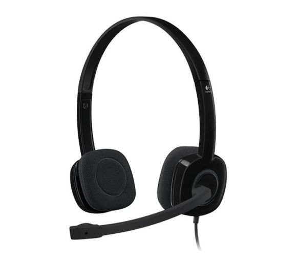 Logitech - H151 Stereo Headset single jack slušalice sa mikrofonom crne