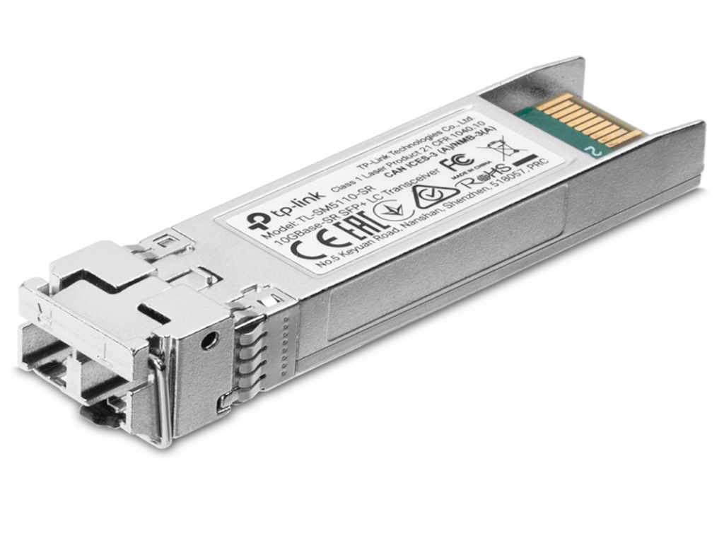Tranciever TP-LINK SM5110-SR/10G base-SR SFP+ LC Transceiver SPEC: 850nm Multi-mode, LC Duplex Conn