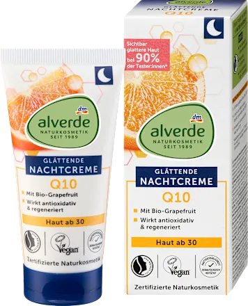 alverde NATURKOSMETIK
Q10 noćna krema protiv bora, 50 ml