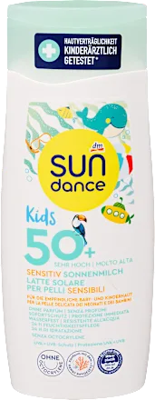 SUNDANCE
Kids Sensitiv mleko za zaštitu od sunca za decu, SPF 50+, 200 ml