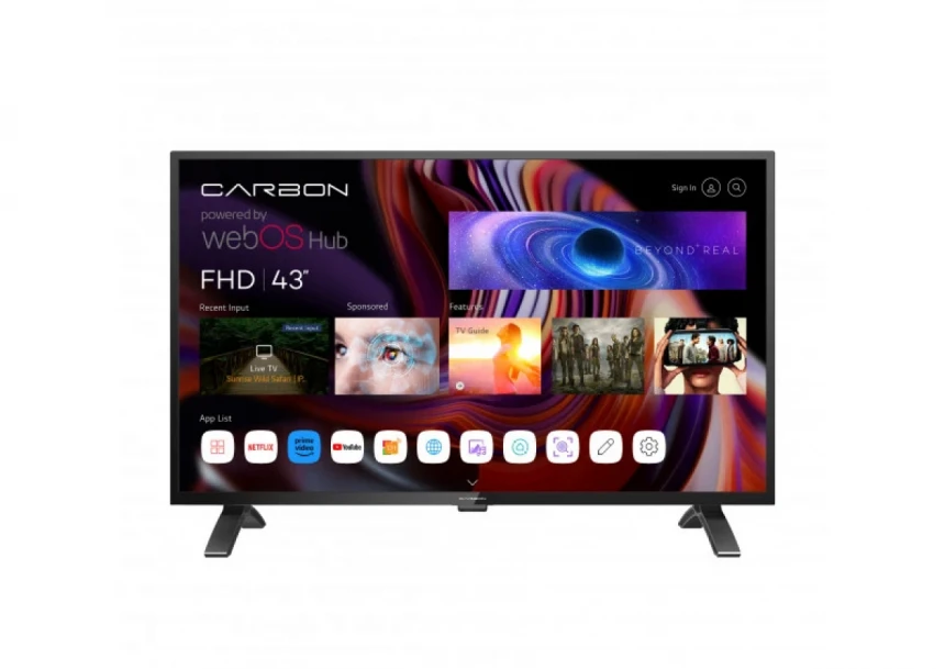 SMART LED TV 43 Carbon 43FHDSW 1920x1080/FHD/DVB-T2/Bluetooth/WiFi/Magic Remote/Frameless/webOS
