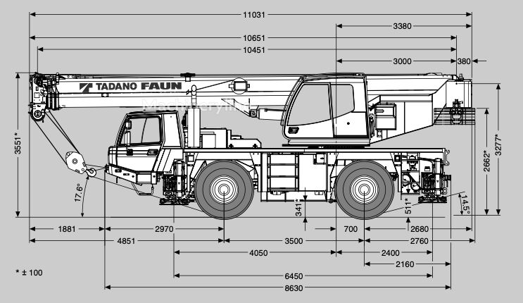 Tadano Faun ATF 40 G-2 dizalica za sve terene