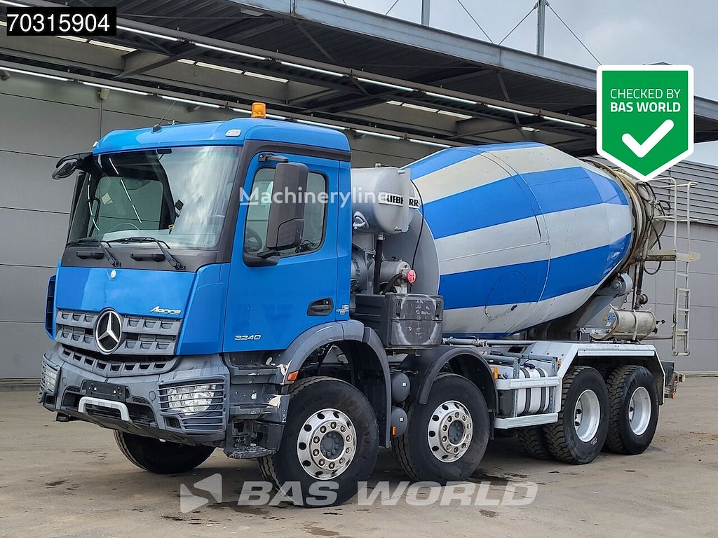 Mercedes-Benz Arocs 3240 8X4 9m3 Liebherr Mixer Euro 6 kamion s mešalicom za beton
