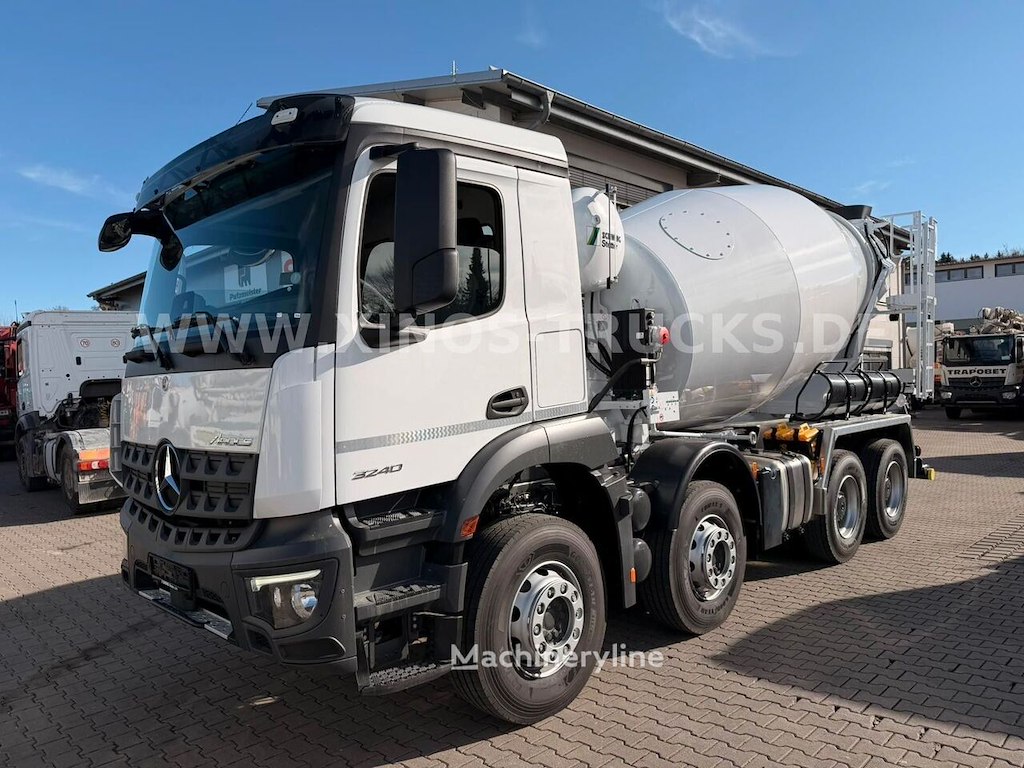 Novi Stetter AM9FHC na šasiji Mercedes-Benz Arocs 3240 kamion s mešalicom za beton